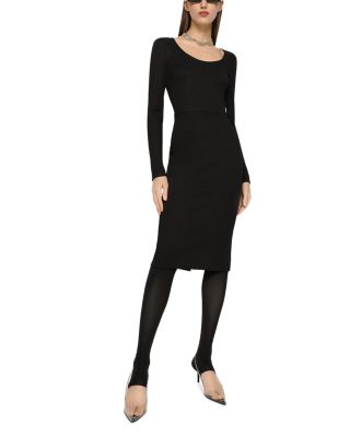 Click here for Dolce & Gabbana Milano Rib Midi Dress prices