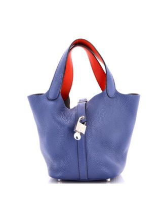 Click here for Pre-Owned HERMES Pm Eclat Picotin Lock Bag Clemenc... prices