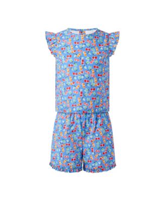 Click here for Rachel Riley Girls Cherry Ruffle Two Piece Set - L... prices