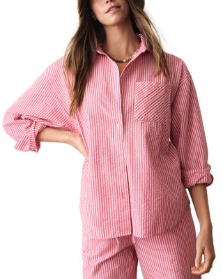 Click here for Marine Layer Gracey Oversized Seersucker Shirt prices