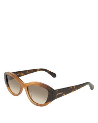Click here for Ferragamo Color Block Oval Sunglasses  55mm prices