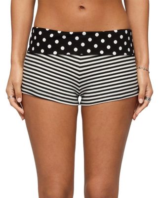 Click here for Edikted Presley Stripe & Polka Dot Foldover Shorts prices