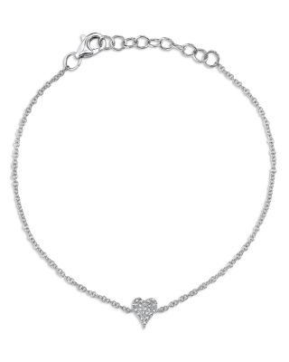 Click here for Shy Creation 14K Gold Kate Diamond Pave Heart Chai... prices