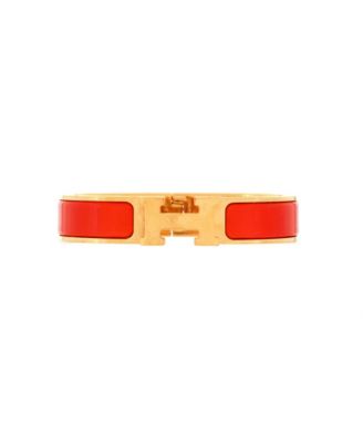 Click here for Pre-Owned HERMES Narrow Clic H Bracelet Enamel prices