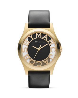 MARC JACOBS MARC BY Henry Skeleton Watch, 40mm | Bloomingdale's