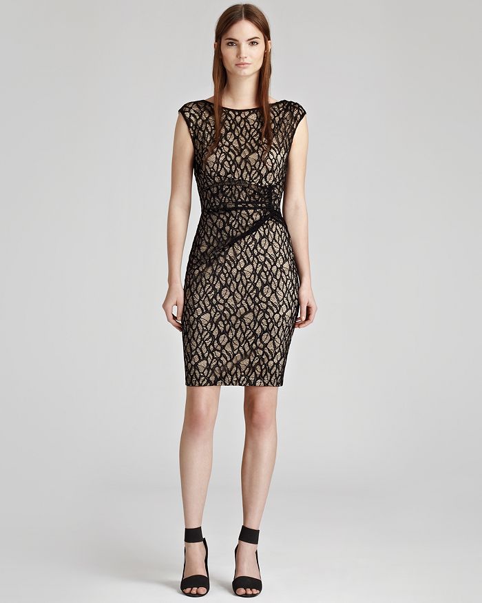 REISS Dress - Alma Gathered Lace | Bloomingdale's