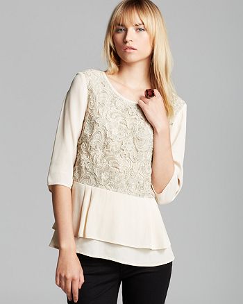 FRENCH CONNECTION Top - Lana Metallic | Bloomingdale's