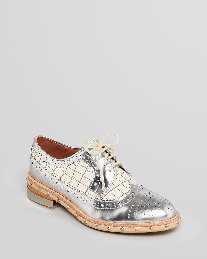 Jeffrey Campbell Lace Up Oxford Flats - Townstd | Bloomingdale's