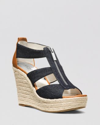 MICHAEL Michael Kors Platform Wedge Sandals - Damita | Bloomingdale's