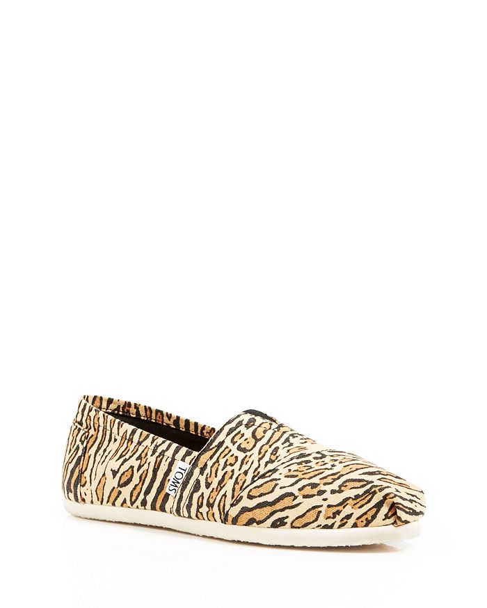 TOMS Classic Slip-On Flats - Leopard Print | Bloomingdale's
