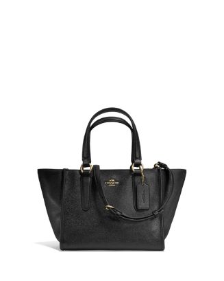 COACH Crosby Mini Carryall in Crossgrain Leather | Bloomingdale's