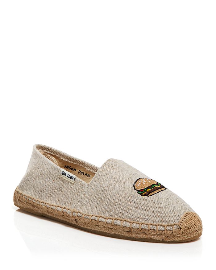Soludos x Jason Pollan Espadrille Flats - Hamburger & Fries ...