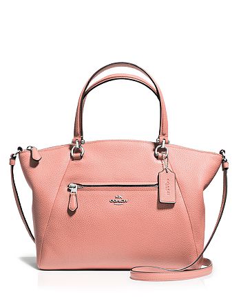 COACH Prairie Satchel in Pebble Leather | Bloomingdale's