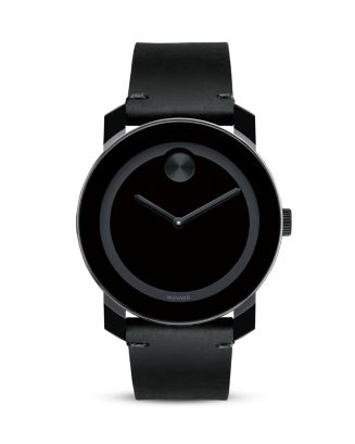 Movado BOLD Large Black TR90 and Stainless Steel Watch, 42mm ...