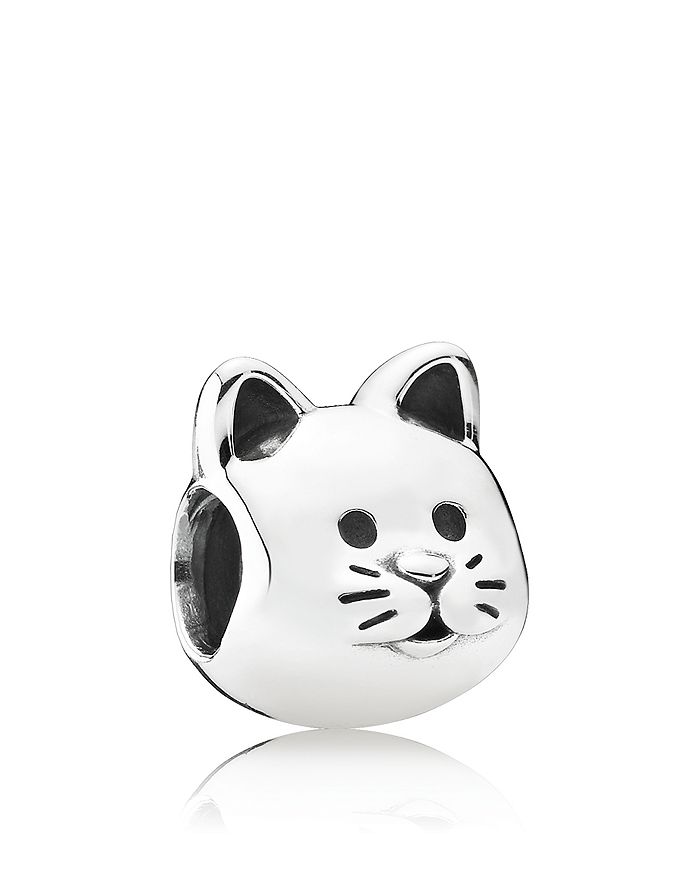 Pandora Charm - Sterling Silver Curious Cat, Moments Collection ...