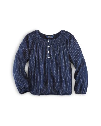 Ralph Lauren Girls' Peasant Top - Sizes 2-6X | Bloomingdale's