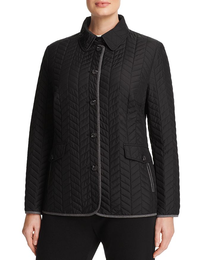 BASLER PLUS Chevron Quilted Jacket | Bloomingdale's