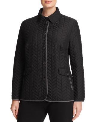 BASLER PLUS Chevron Quilted Jacket | Bloomingdale's