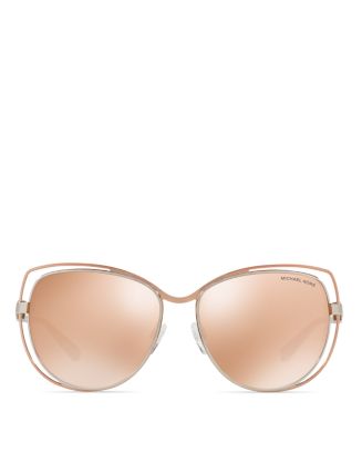 Michael Kors Women's Cat Eye Mirror Sunglasses, 58mm | Bloomingdale's