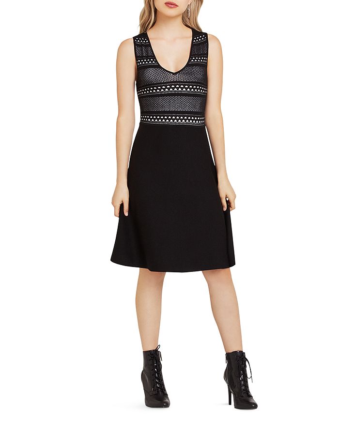 BCBGeneration Stitched Pattern Dress | Bloomingdale's