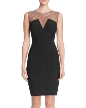 Avery G Embellished Yoke Dress | Bloomingdale's