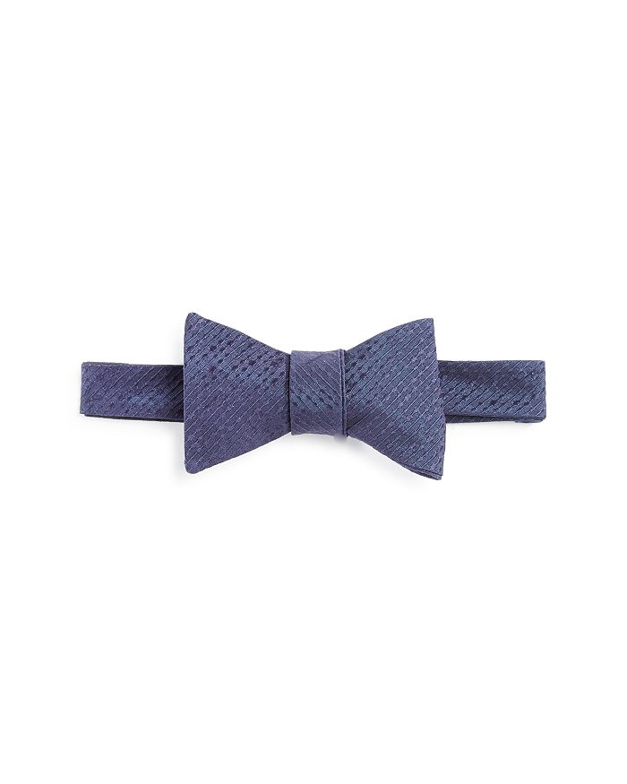 Theory Textured Dotted Line Print Bow Tie | Bloomingdale's