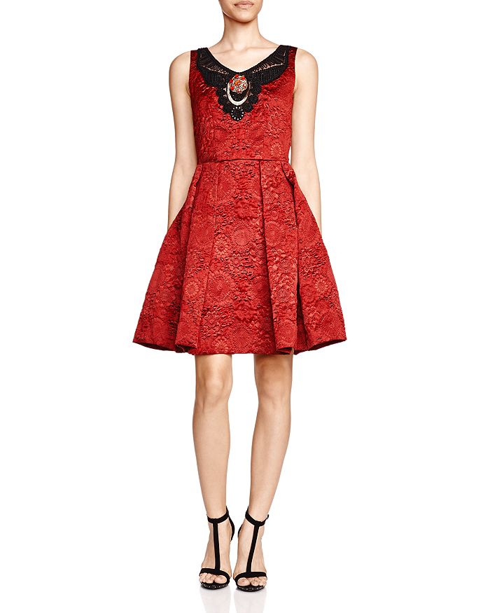 The Kooples Embellished Jacquard Dress | Bloomingdale's