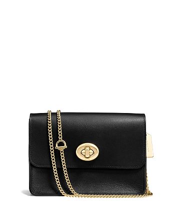 COACH Turnlock Crossbody in Refined Calf Leather | Bloomingdale's