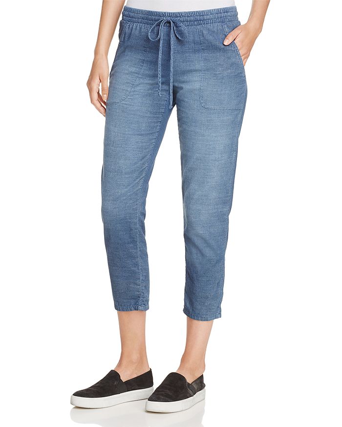Side Stitch Drawstring Crop Pants | Bloomingdale's