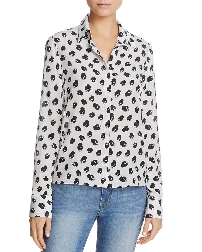Alice and Olivia Alice + Olivia Willa Stace Face Silk Shirt ...