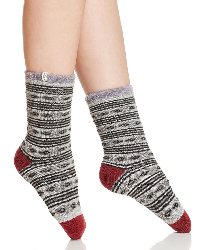 UGG® Fairisle Fleece Socks | Bloomingdale's