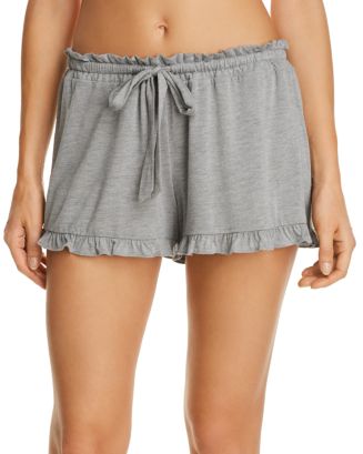 Josie Heathered Ruffle Sleep Shorts | Bloomingdale's