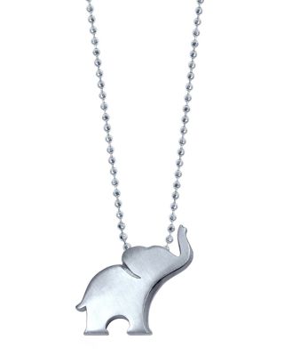 Alex Woo Little Luck Elephant Necklace, 16" | Bloomingdale's