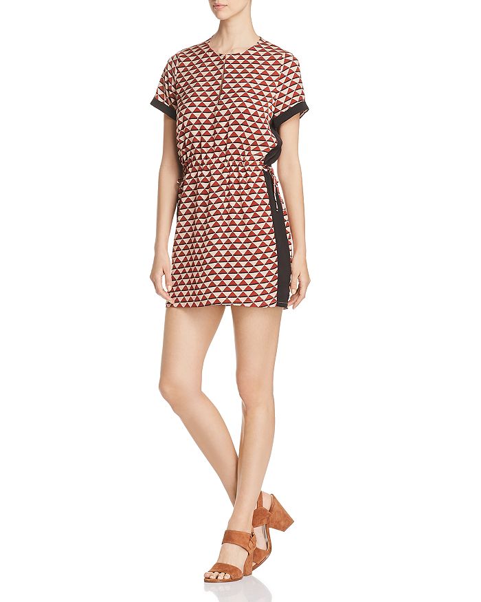 Scotch & Soda Geometric Diamond-Print Dress | Bloomingdale's