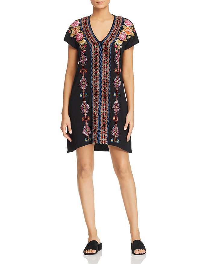 Johnny Was Vella Embroidered Tunic Dress | Bloomingdale's