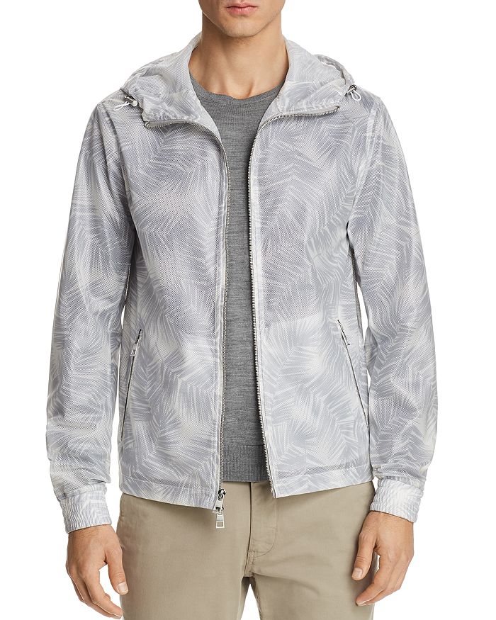 Michael Kors Tropical Print Hooded Jacket | Bloomingdale's