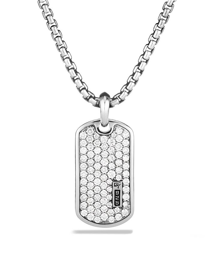 David Yurman Small Pavé Tag with Diamonds | Bloomingdale's