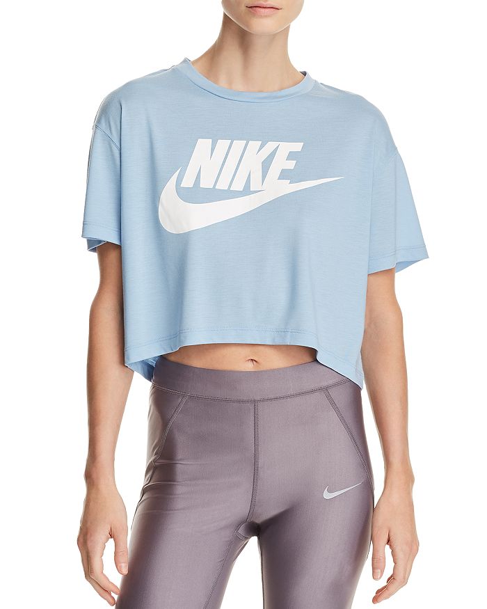 Nike Essential Logo Cropped Tee | Bloomingdale's