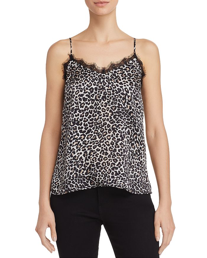 Anine Bing Leopard-Print Silk Camisole Top | Bloomingdale's