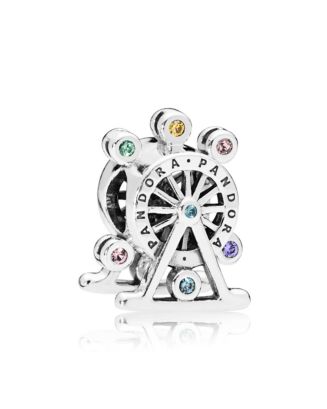 Pandora Sterling Silver & Cubic Zirconia Ferris Wheel Charm ...