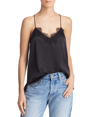 CAMI NYC Micro-Studded Silk Top | Bloomingdale's