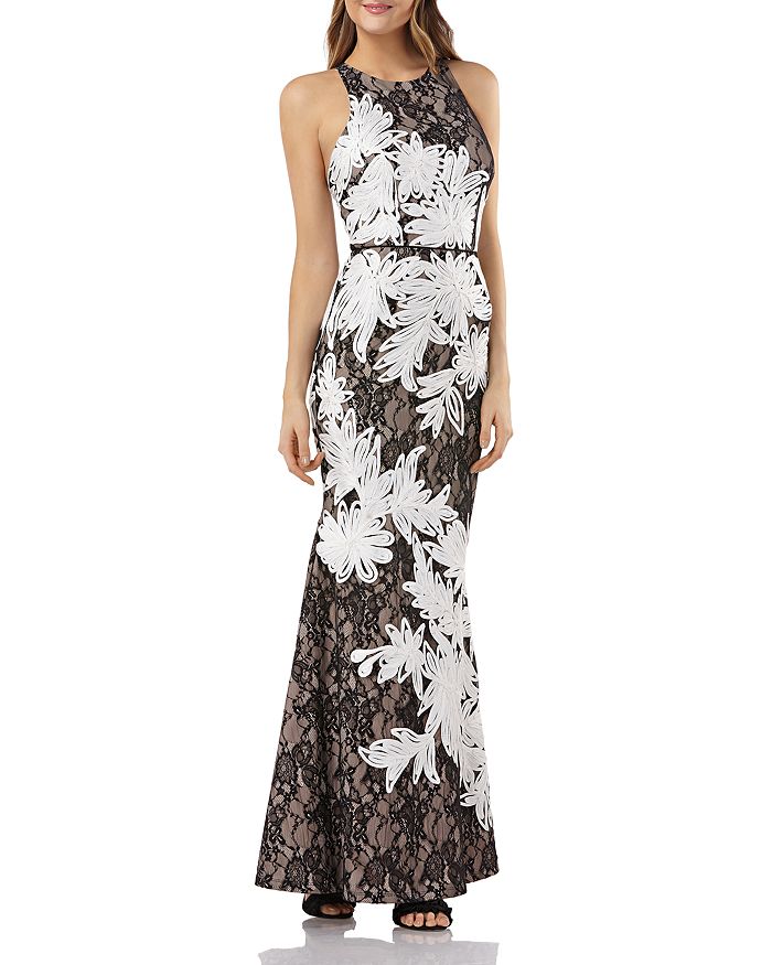 JS Collections Lace Mermaid Gown | Bloomingdale's