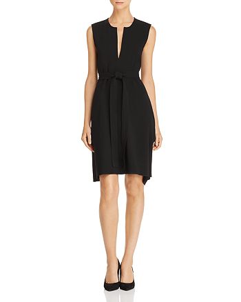 Theory Desza Tie-Waist Dress | Bloomingdale's