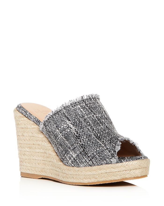 Castañer Women's Woven Platform Wedge Espadrille Slide Sandals ...