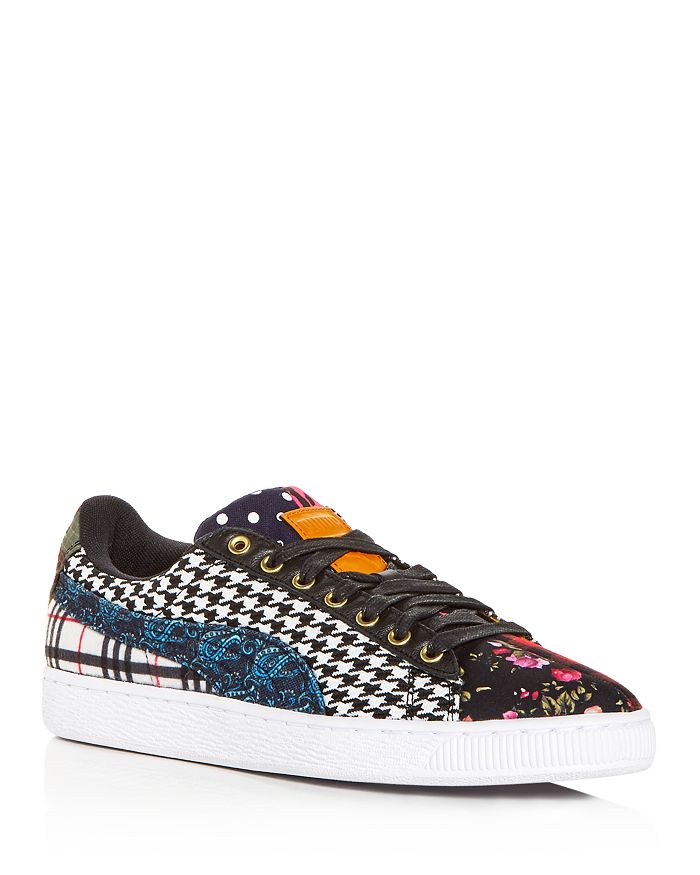 PUMA Men's Court Culture Mixed Pattern Low-Top Sneakers | Bloomingdale's