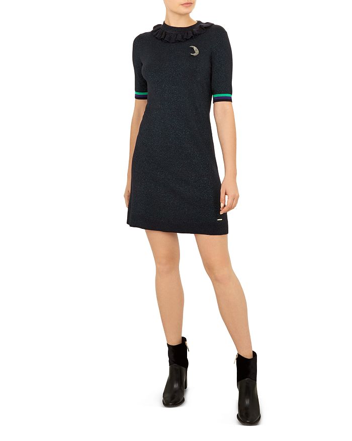 Ted Baker Ted Baker Colour By Numbers Sabie Metallic Knit Dress ...