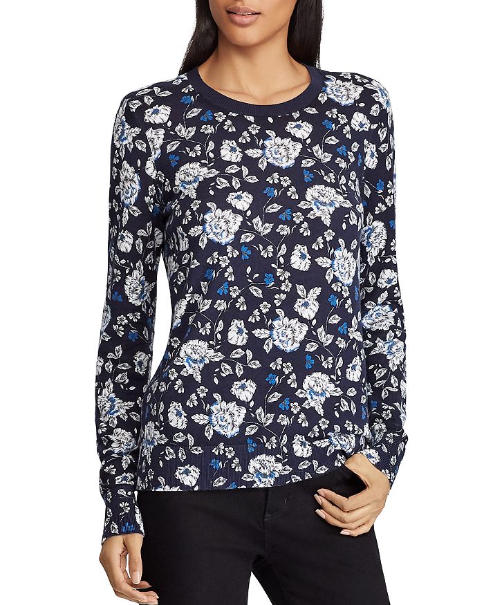 Ralph Lauren Floral Print Sweater | Bloomingdale's