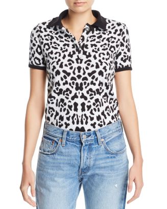 Ksenia Schnaider Knit Leopard Top | Bloomingdale's