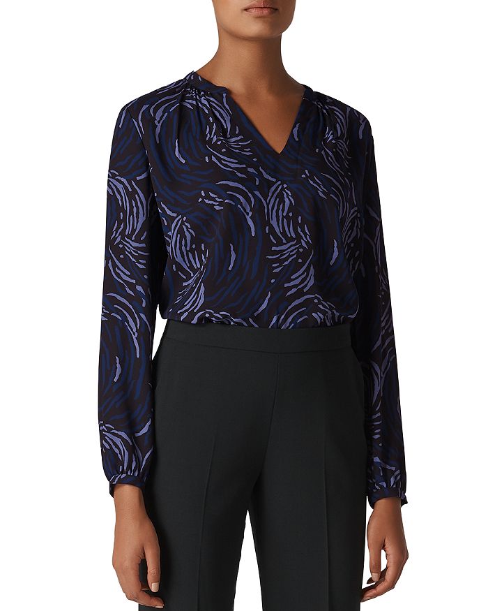 Whistles Reed Printed Blouse | Bloomingdale's