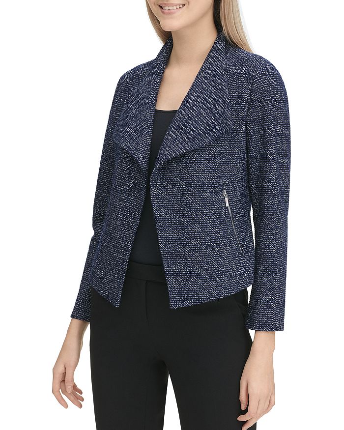 Calvin Klein Marled Flyaway Jacket | Bloomingdale's